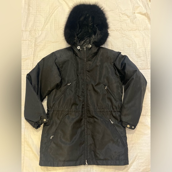 Bogner | Jackets & Coats | Bogner Macy Fur Hood Parka Black Size 6 Nwt ...